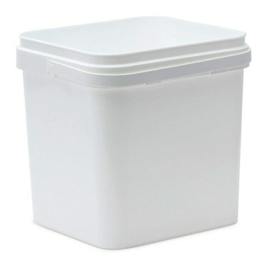 FOOD STORAGE BUCKET 4KG SQUARE For all types of food, ICE CREAM storage ...
