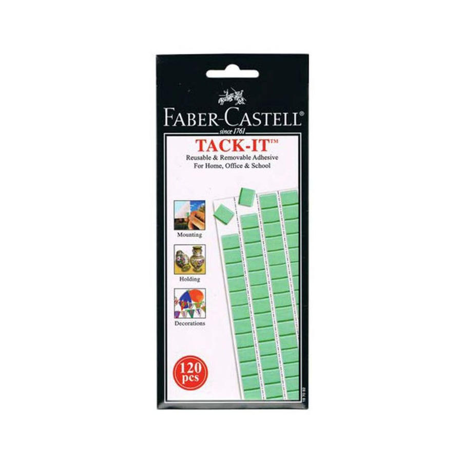 Faber-Castell Tack It Adhesive Sticker, Green, 120 Pcs/Pack - Delight ...